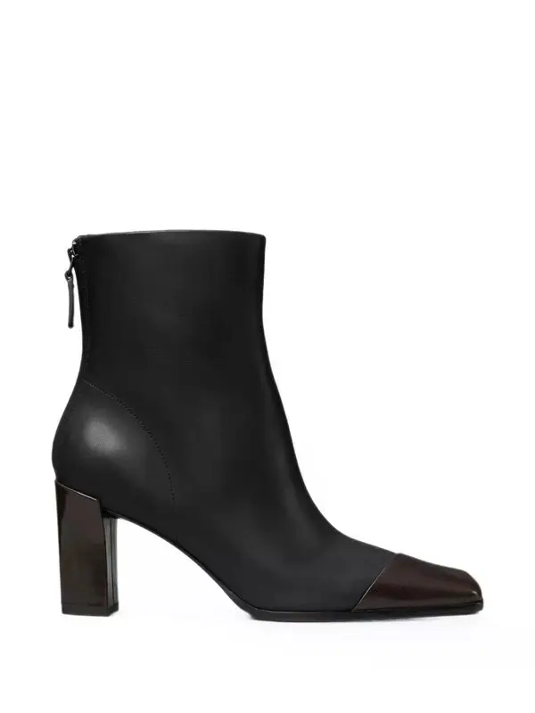 Tory Burch Asymmetric Cap-toe Ankle Boots