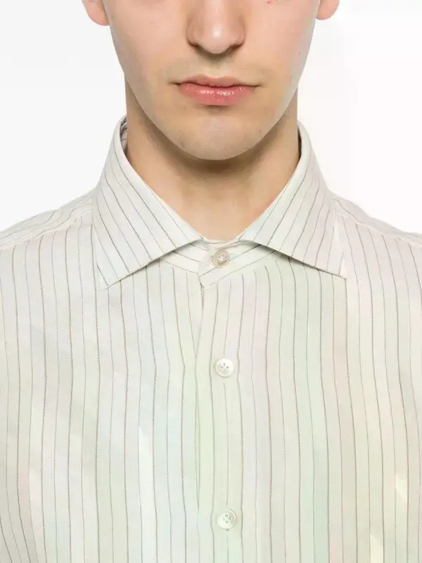 Eleventy Stripe Long-sleeve Shirt