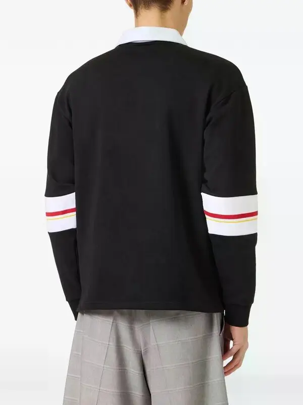 Iceberg Graphic-print Long-sleeve Polo Shirt