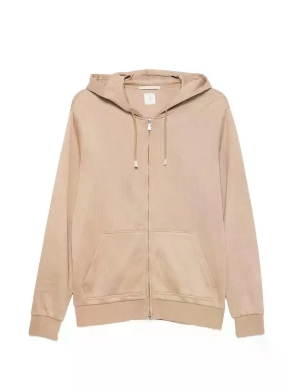 Eleventy Zip-up Drawstring Hoodie