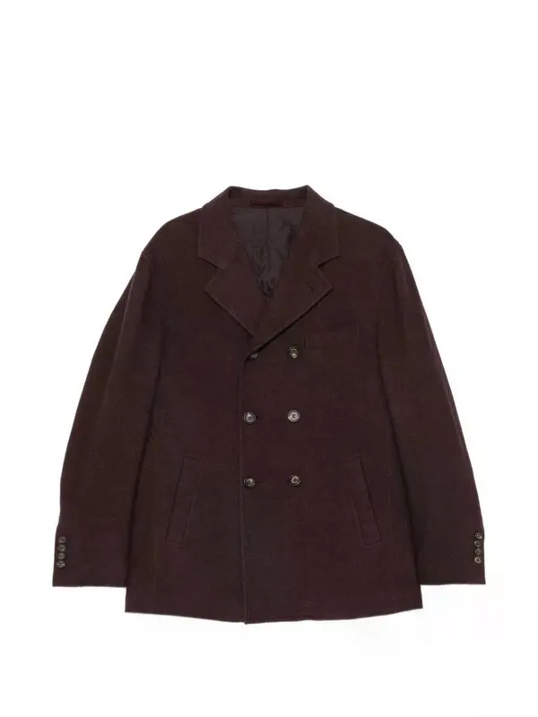 Eleventy Double-breasted Wool Coat