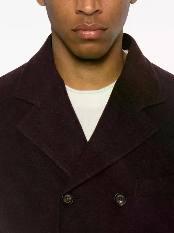 Eleventy Double-breasted Wool Coat