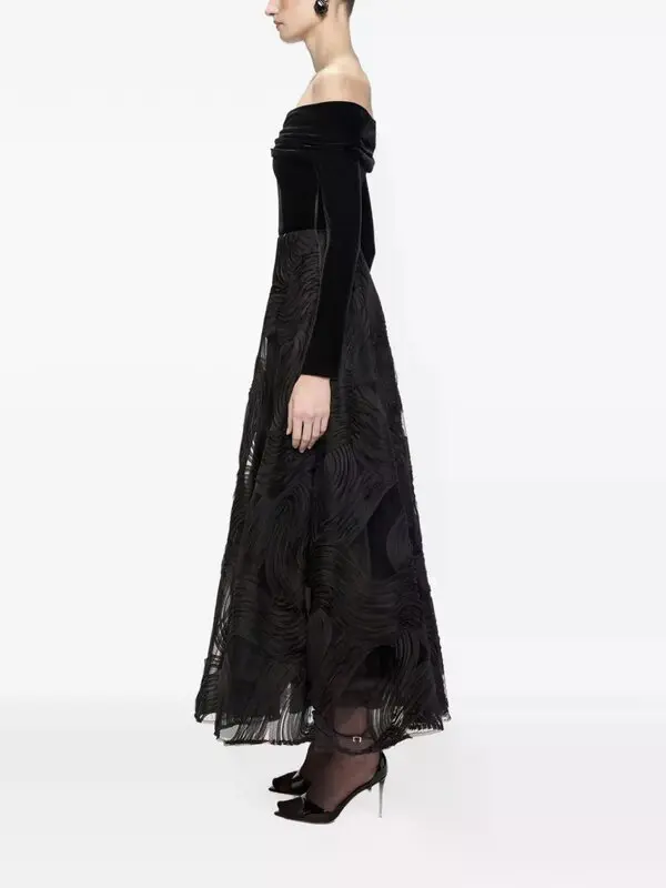 NISSA Velvet And Tulle Dress
