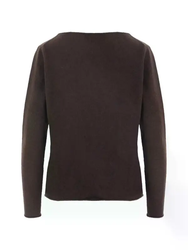 ALLUDE Round-neck Cashmere Sweater