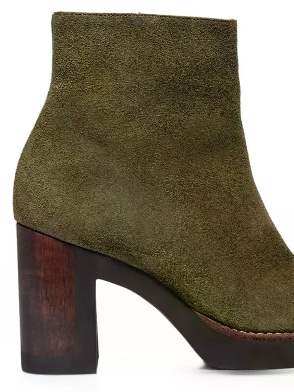 Bernardo Nara Suede Platform Ankle Boots