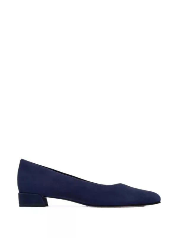 Bernardo Nero Suede Almond-toe Pumps