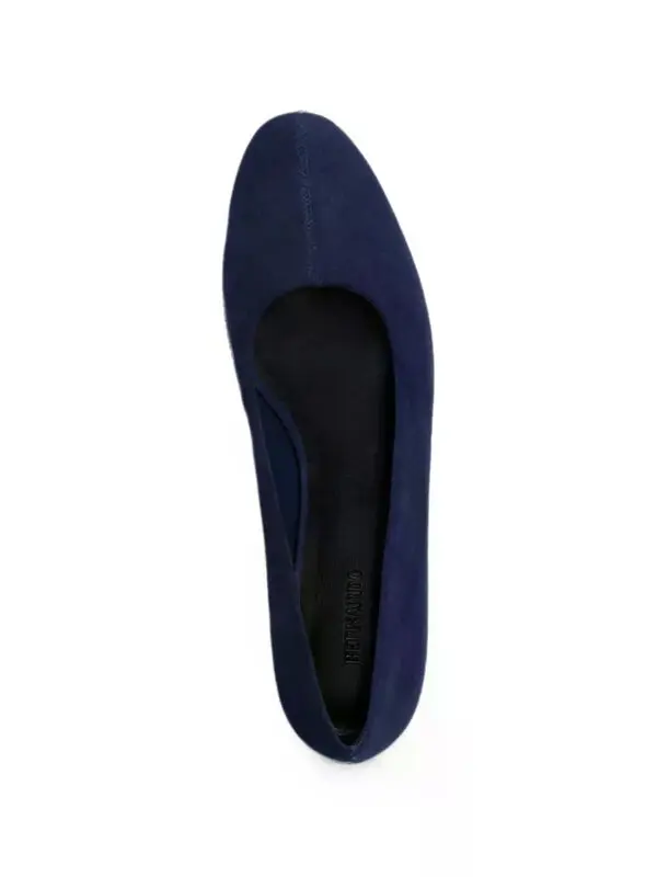 Bernardo Nero Suede Almond-toe Pumps