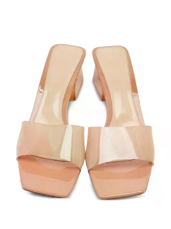 GIANVITO ROSSI Cosmic Block-heel Sandals - Neutrals