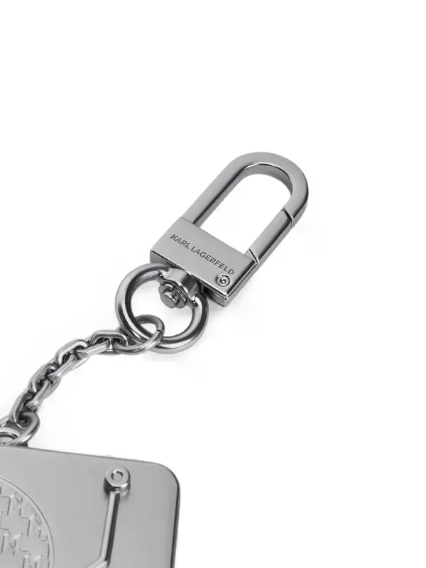 Karl Lagerfeld Ikon Record Keychain