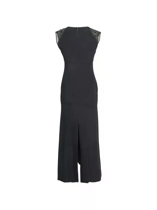 La Perla Embellished Crepe Dress - Black