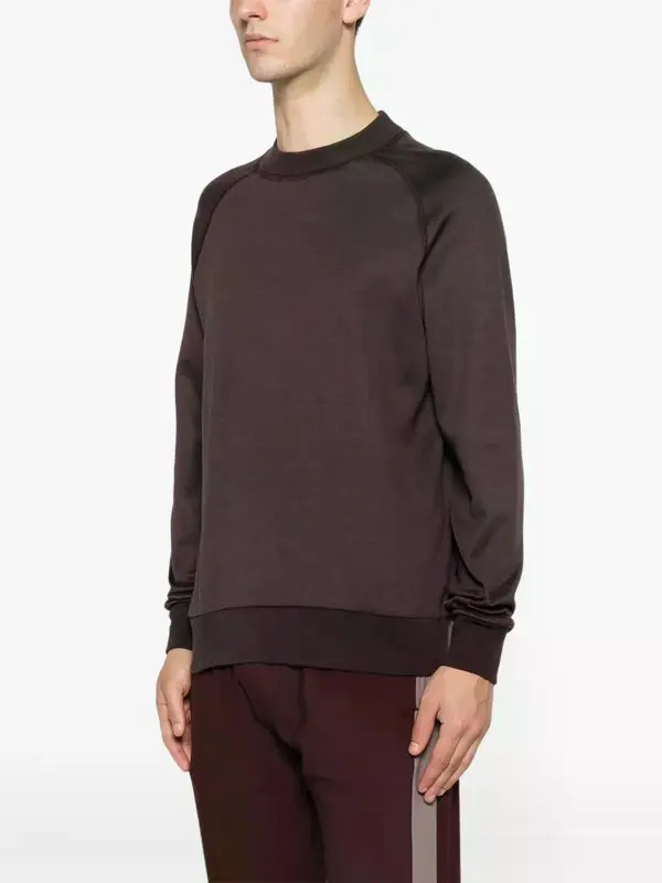 Eleventy Raglan-sleeve Side-stripe Sweatshirt