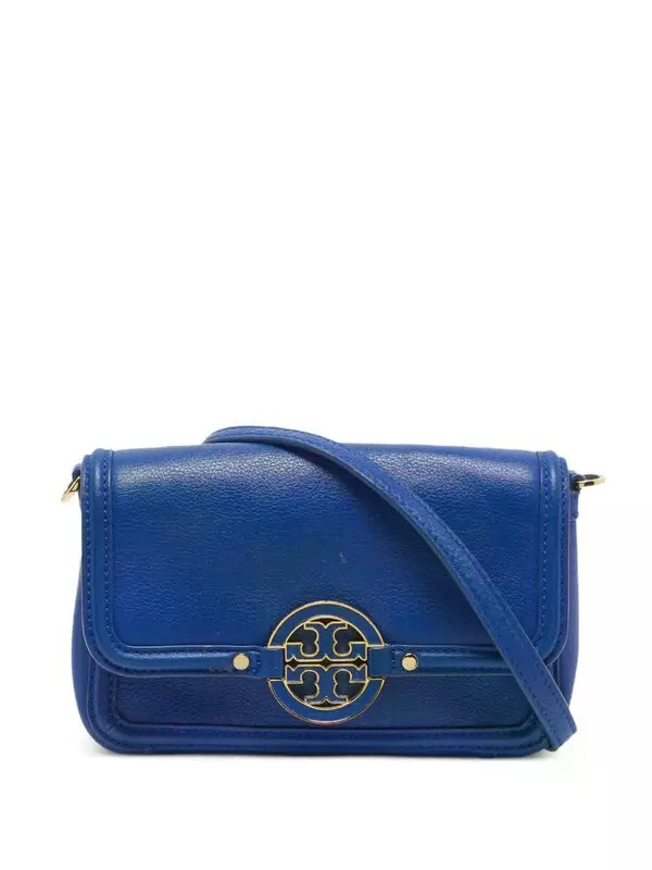 Tory Burch Amanda Foldover-top Mini Shoulder Bag - Blue