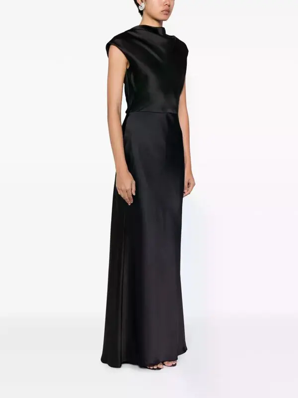 Amsale Cowl-neck Sleeveless Maxi Dress
