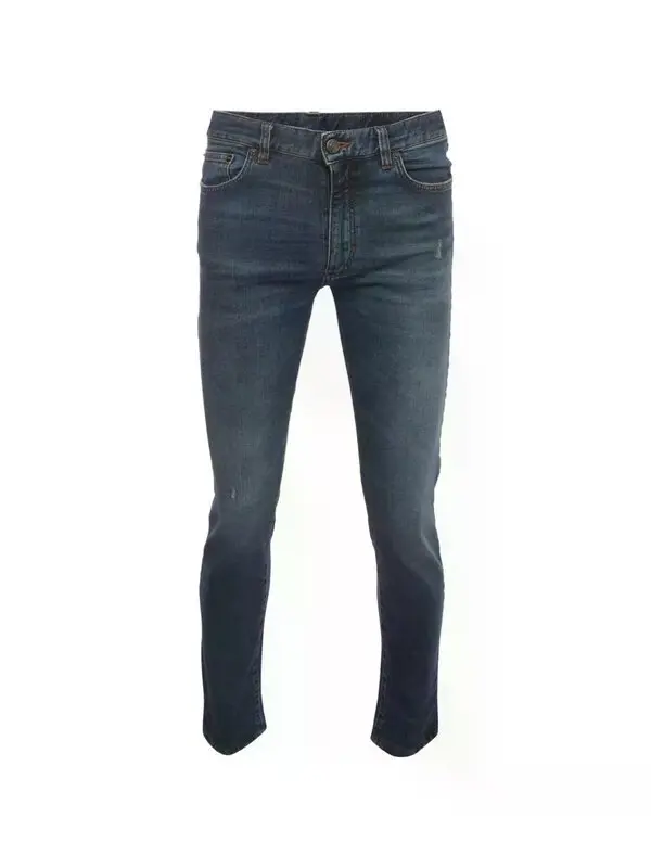 Zegna Distressed Slim-fit Jeans