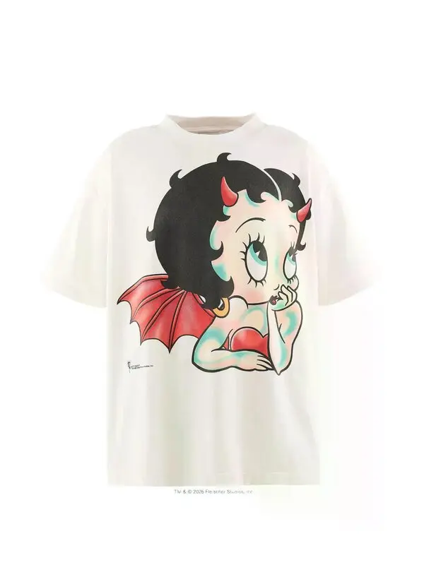 SAINT MXXXXXX X Betty Boop Devil Graphic-print T-shirt