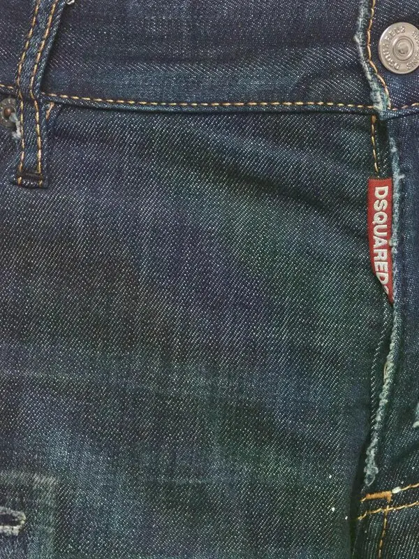 Dsquared2 Distressed Straight-fit Jeans