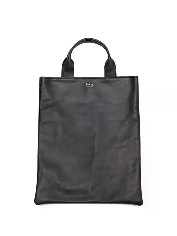 LA ROSE Logo-print Leather Tote Bag