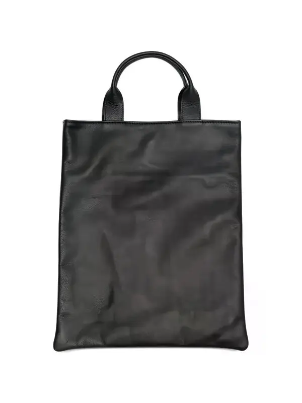 LA ROSE Logo-print Leather Tote Bag