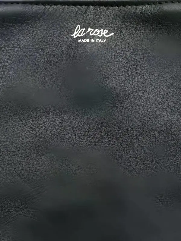 LA ROSE Logo-print Leather Tote Bag
