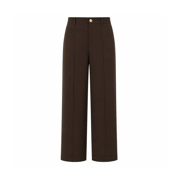 YUMI Wide Leg Stretch Trousers