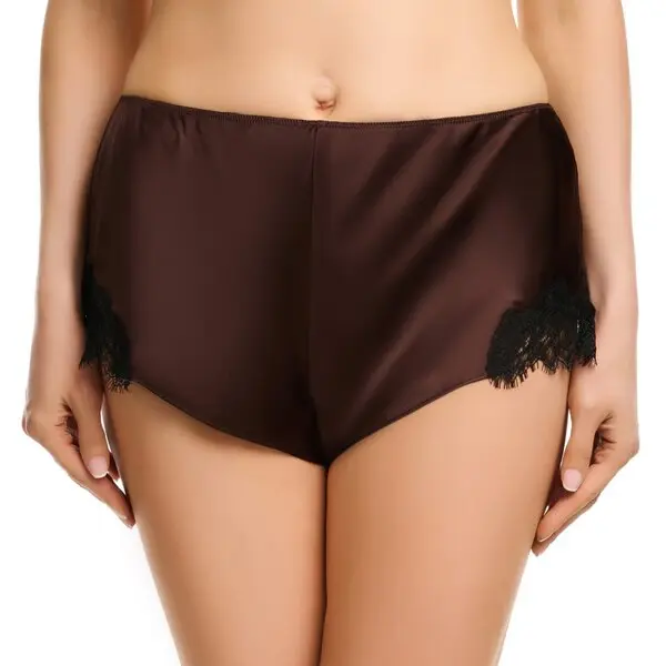 SAINTED SISTERS Scarlett French Knickers In Chocolate Black - Brown