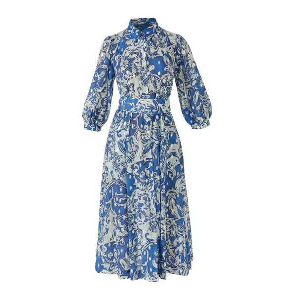 SACHA DRAKE Elmridge Dress In White Silver