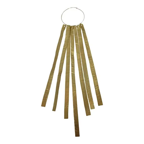 ROMER MILLINERY Metallic Silk "bar" Choker - Gold