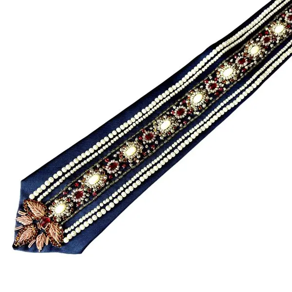 ZARS LONDON Ornate Pearl Luxe Navy