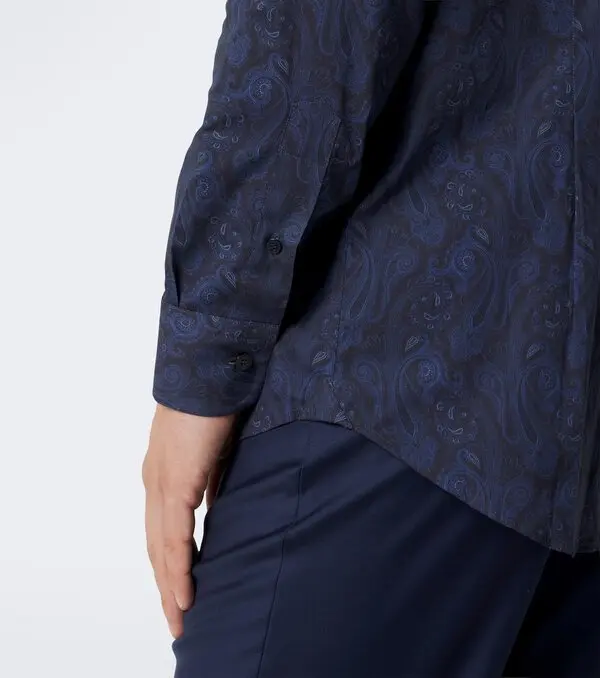 Etro Paisley Cotton-blend Poplin Shirt