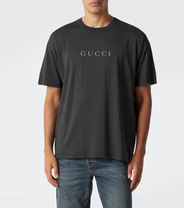 Gucci Logo Cotton Jersey T-shirt