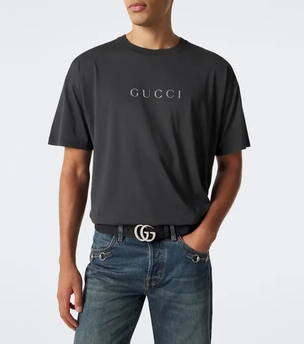 Gucci Logo Cotton Jersey T-shirt