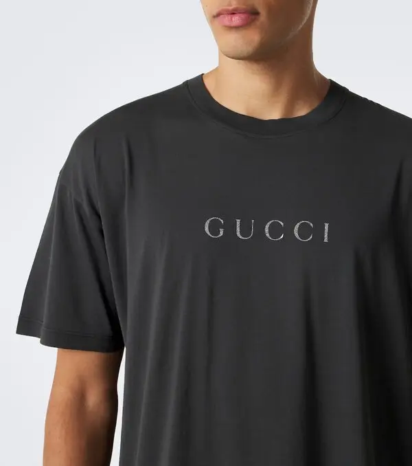Gucci Logo Cotton Jersey T-shirt