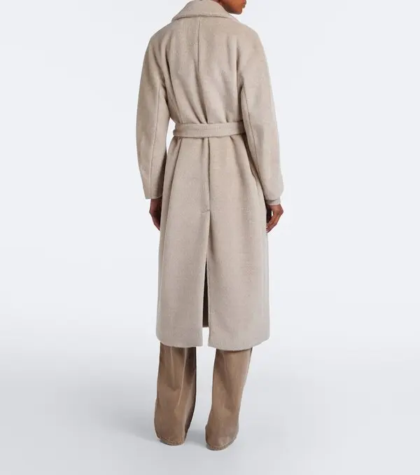 Max Mara Alpaca And Wool Wrap Coat