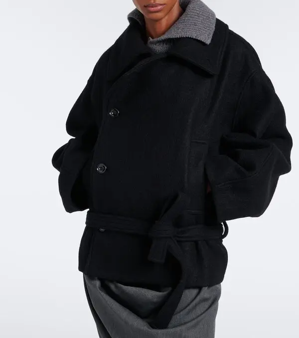 LEMAIRE Double-breasted Alpaca And Wool Coat