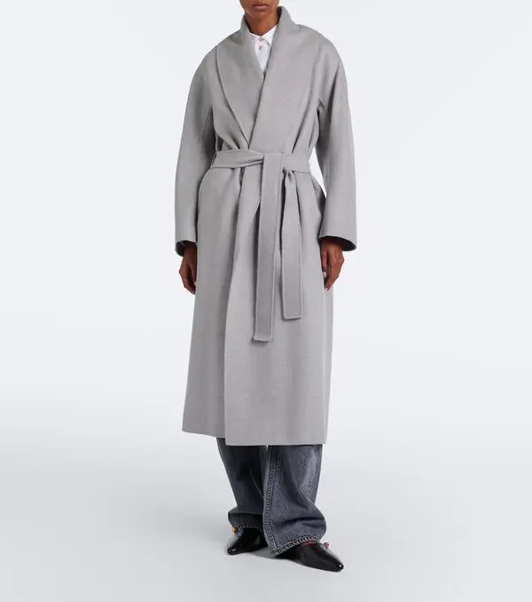 Max Mara Virgin Wool Wrap Coat