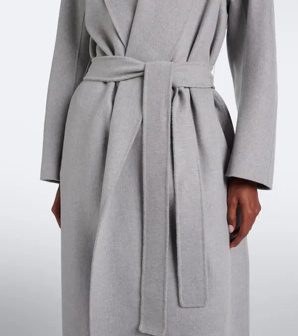 Max Mara Virgin Wool Wrap Coat