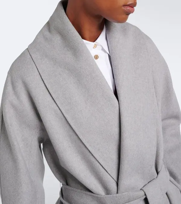 Max Mara Virgin Wool Wrap Coat