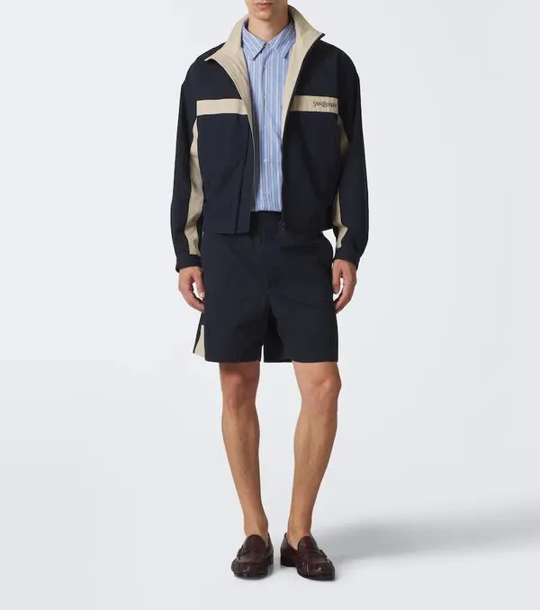 Saint Laurent Cotton Canvas Blouson Jacket