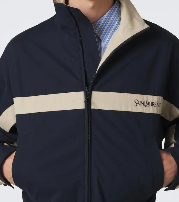 Saint Laurent Cotton Canvas Blouson Jacket