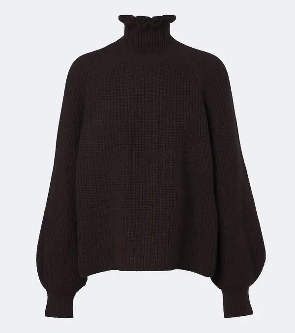 Max Mara Ribbed-knit Wool And Cashmere Sweater