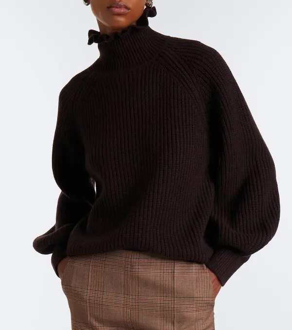 Max Mara Ribbed-knit Wool And Cashmere Sweater