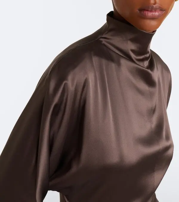 Max Mara Silk Satin Gown