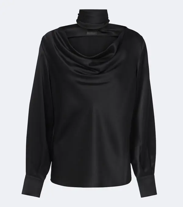 Max Mara Tie-detail Silk Blouse