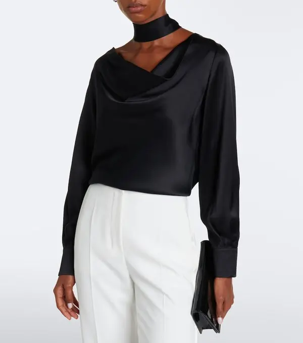 Max Mara Tie-detail Silk Blouse