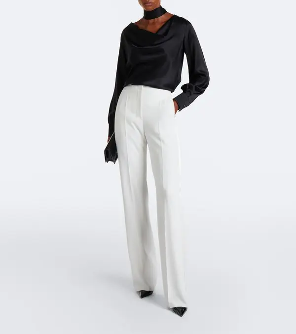 Max Mara Tie-detail Silk Blouse