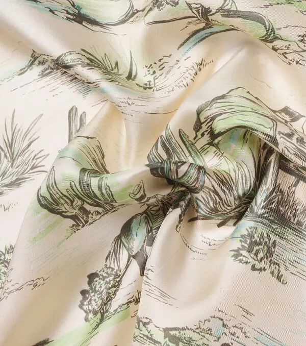 ALEMAIS Scout Printed Silk Scarf - Multicoloured