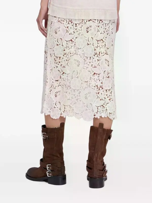 Ermanno Scervino Floral-lace Midi Skirt