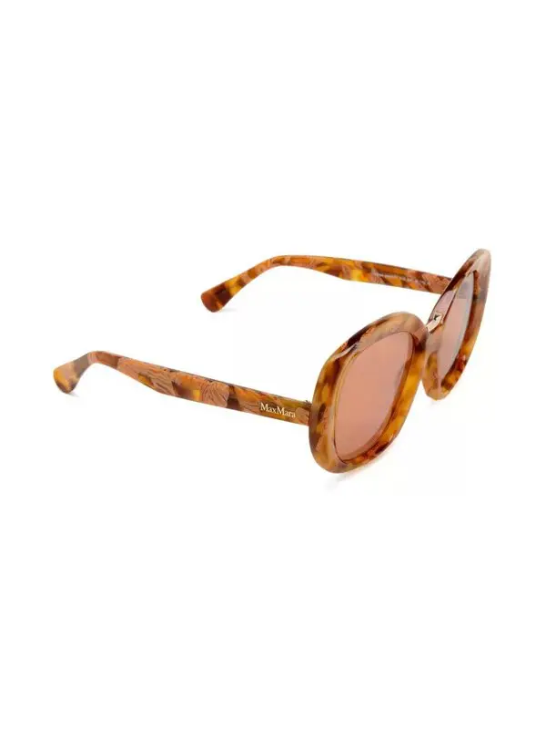 Max Mara Edna Round-frame Sunglasses