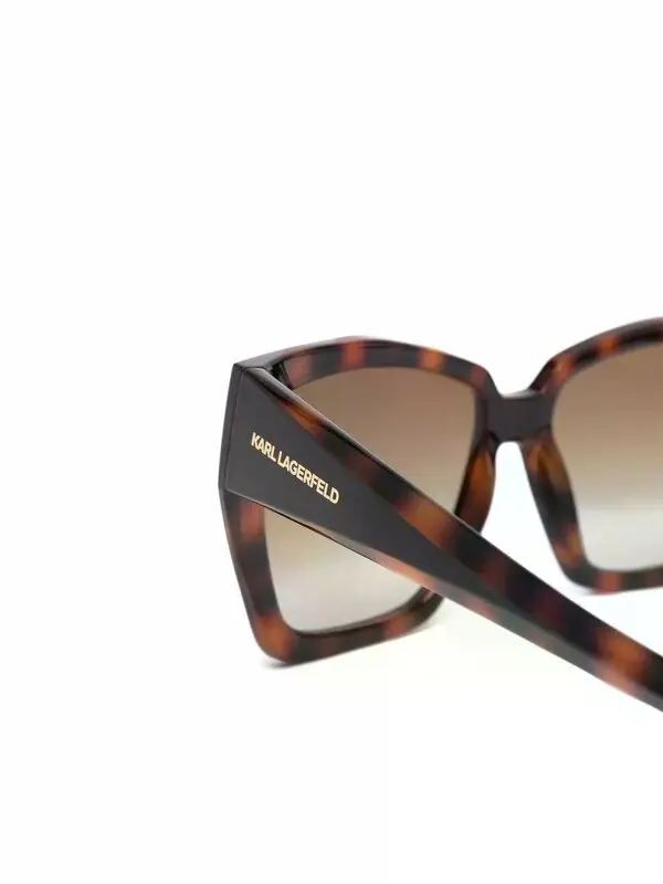 Karl Lagerfeld Tortoiseshell Oversized Sunglasses