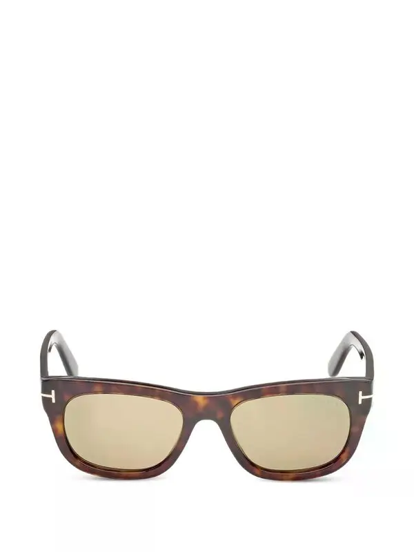 TOM FORD Tortoiseshell-effect Rectangle-frame Sunglasses